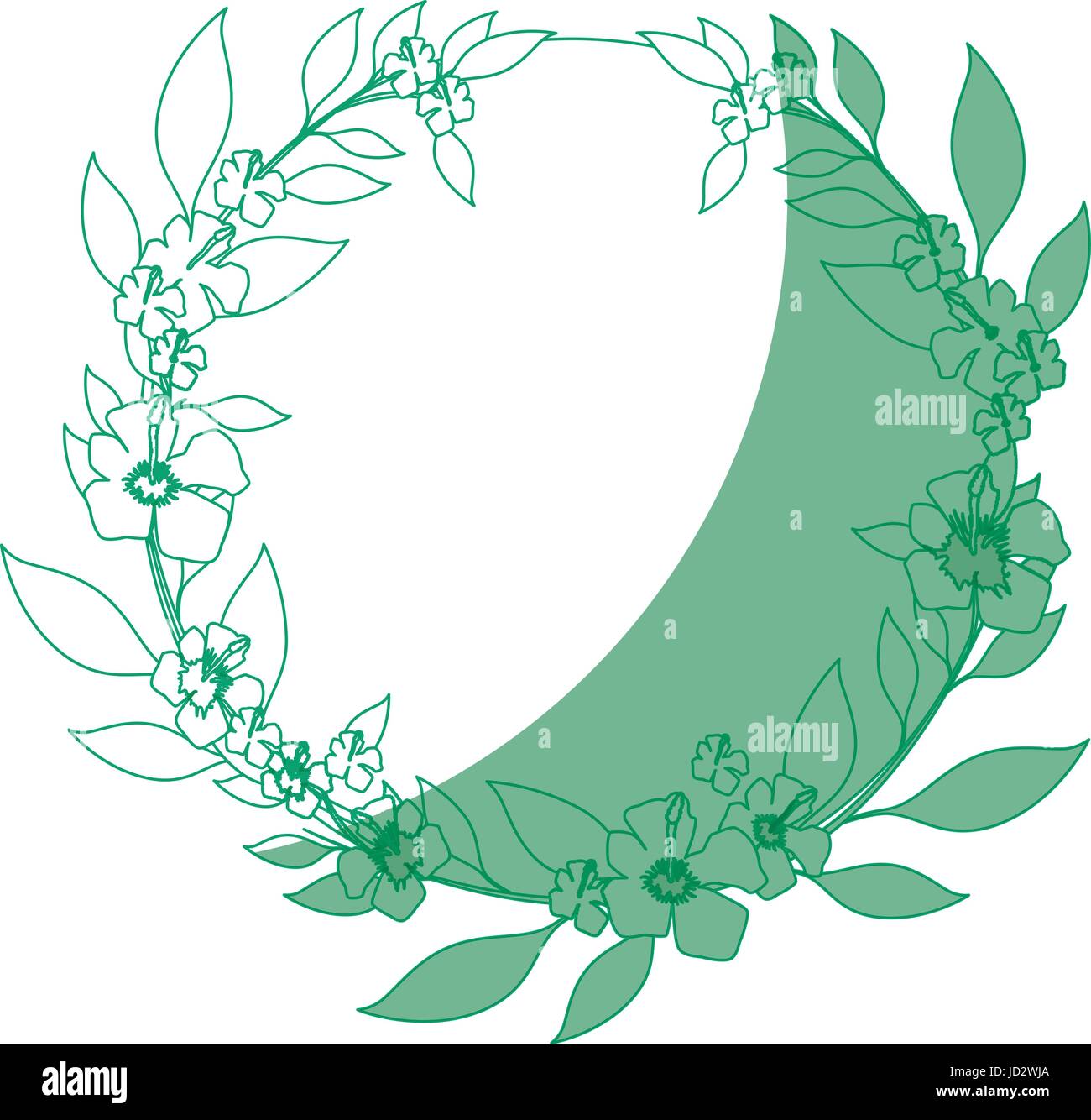 leaf around symbol Stock Vector Image & Art - Alamy