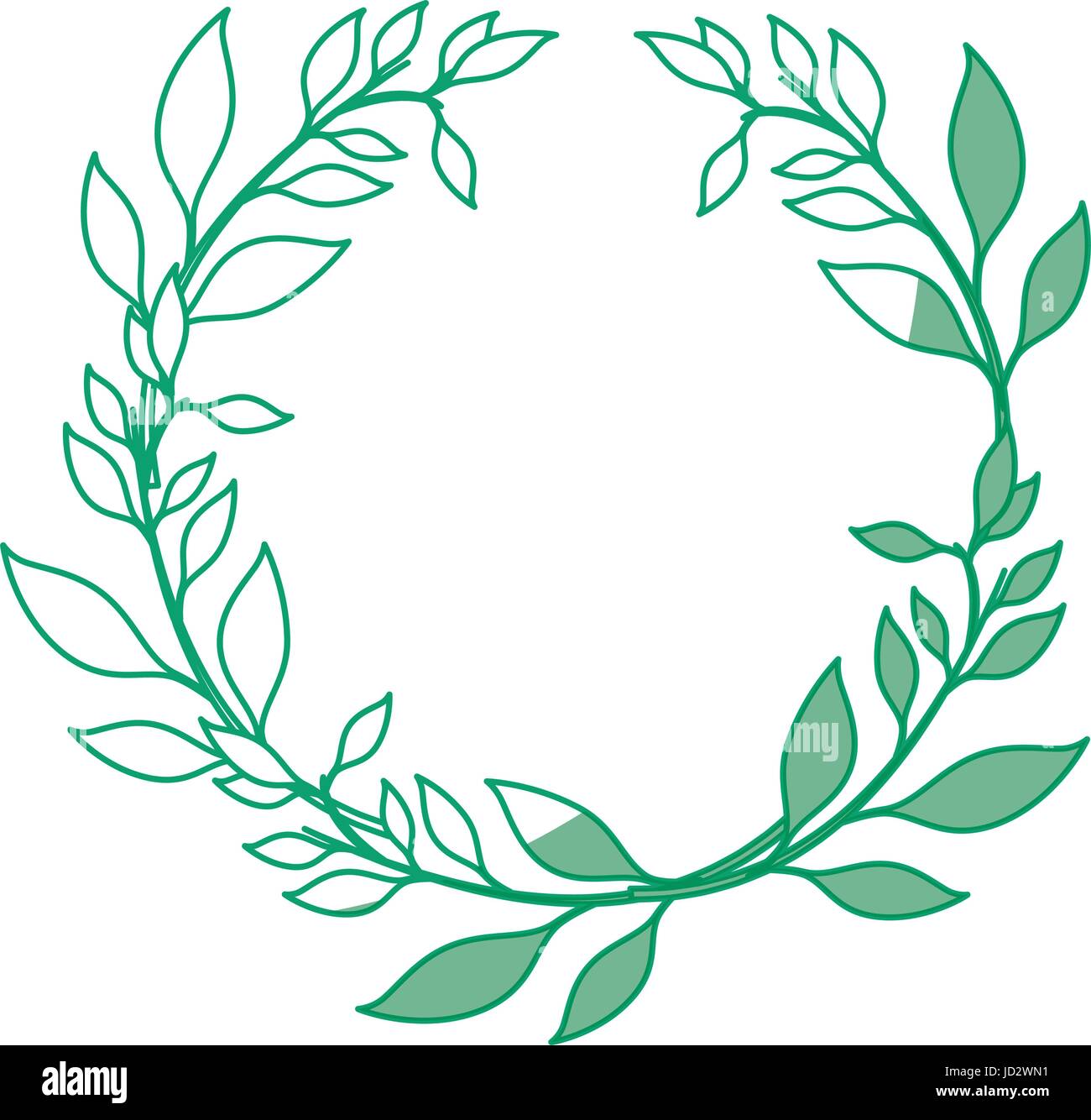 leaf around symbol Stock Vector Image & Art - Alamy