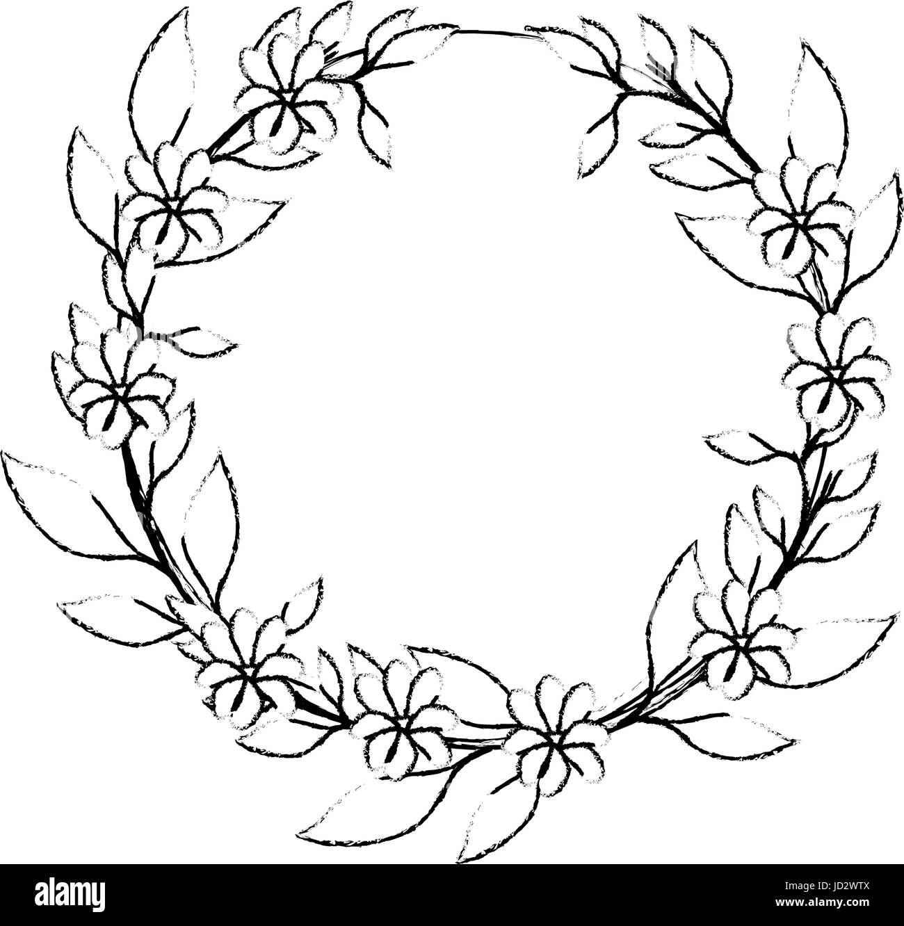 leaf around symbol Stock Vector Image & Art - Alamy