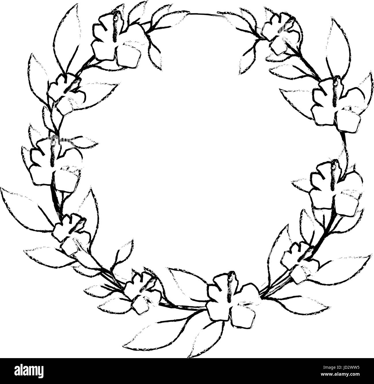 leaf around symbol Stock Vector Image & Art - Alamy