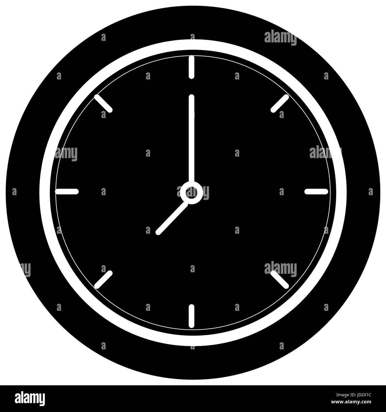 Wall clock symbol Stock Vector Image & Art - Alamy
