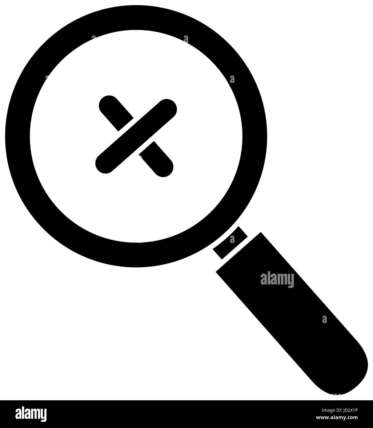 Magnifying glass symbol Stock Vector Image & Art - Alamy