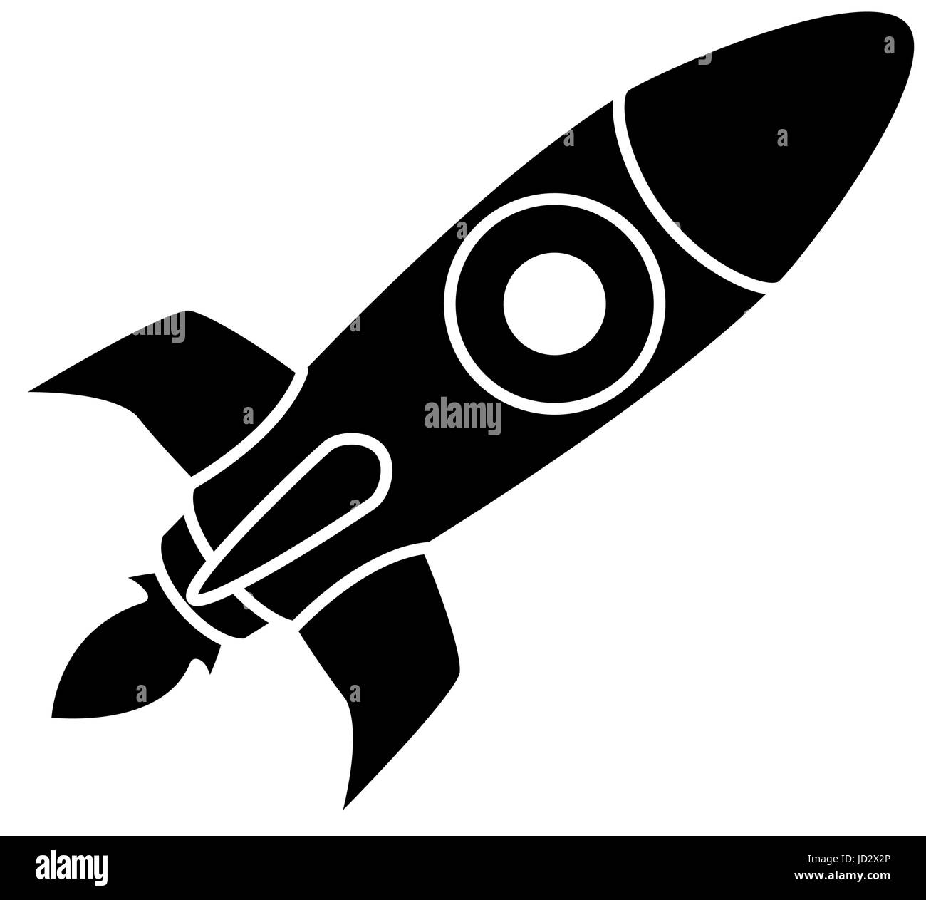 Rocket spaceship symbol Stock Vector Image & Art - Alamy