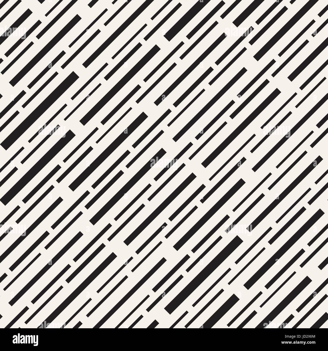 Black and White Irregular Dashed Lines Pattern. Modern Abstract Vector ...