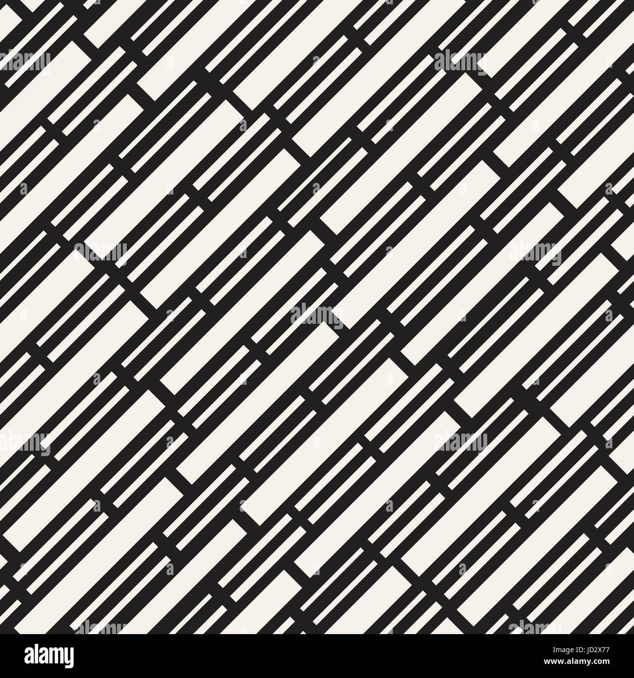 Black and White Irregular Dashed Lines Pattern. Modern Abstract Vector ...
