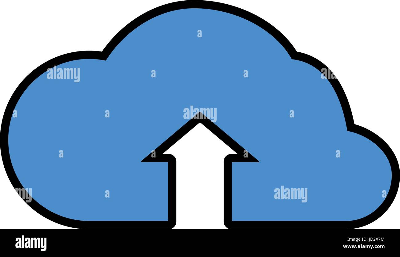 Cloud computing upload Stock Vector Image & Art - Alamy