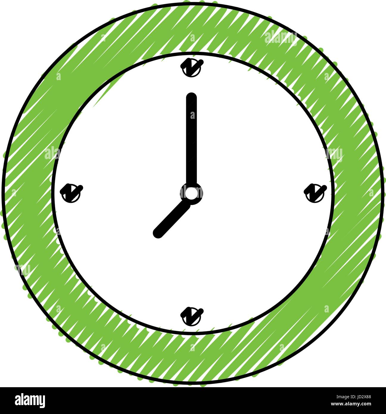 Wall clock symbol Stock Vector Image & Art - Alamy