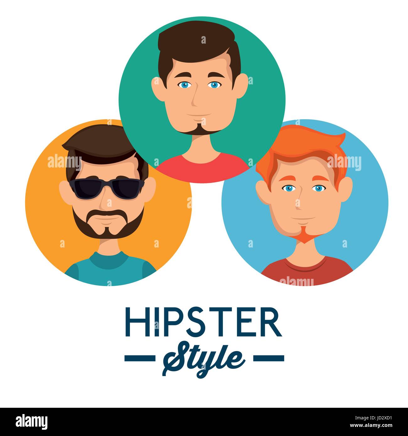 Stylish beard shape Stock Vector Images - Alamy