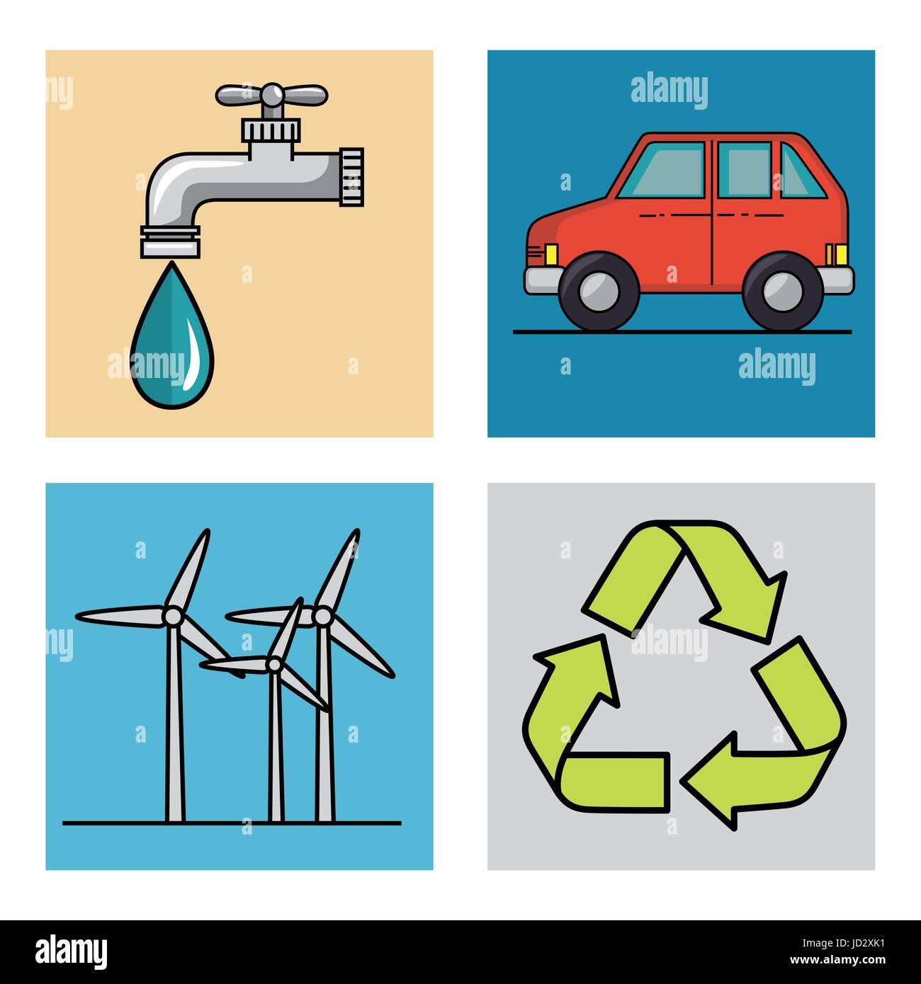 Eco friendly objects design Stock Vector Image & Art - Alamy