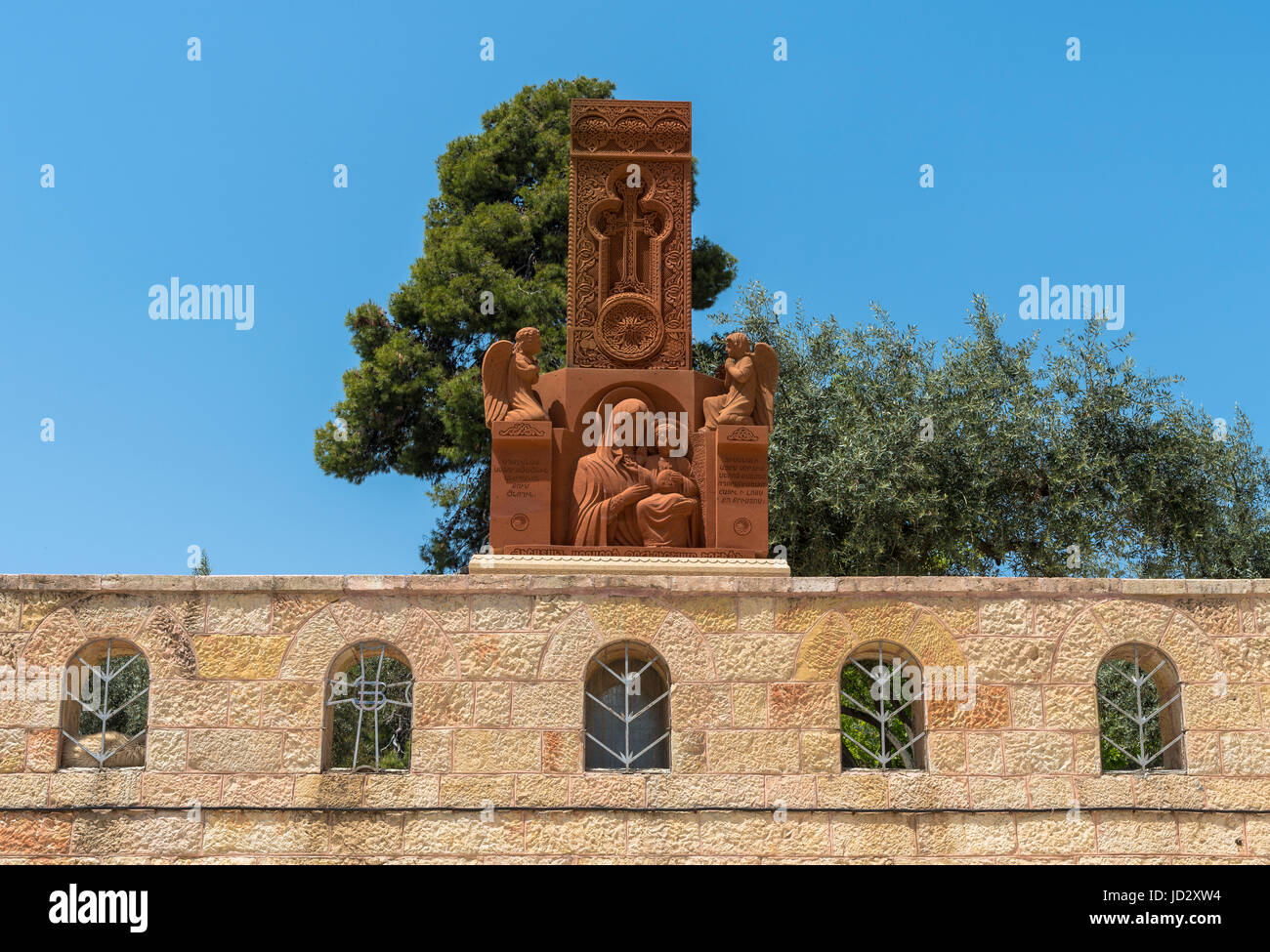 Virgin Mary temple in Jerusalem, Israel Stock Photo - Alamy