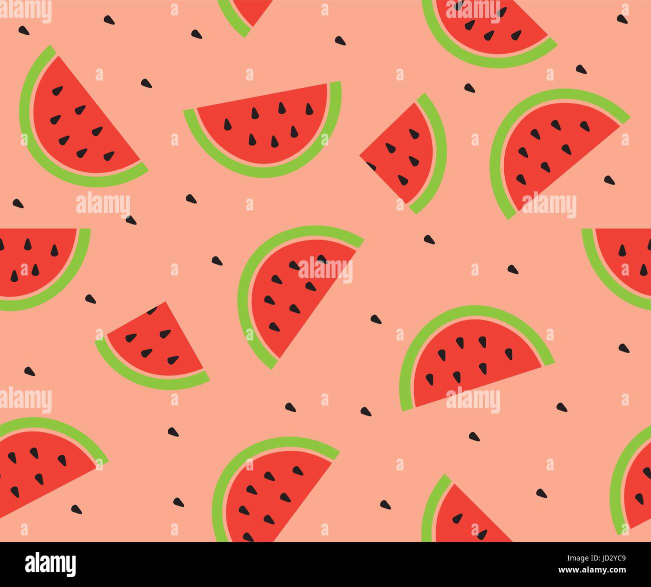 vector illustration of watermelon seamless background Stock Vector ...