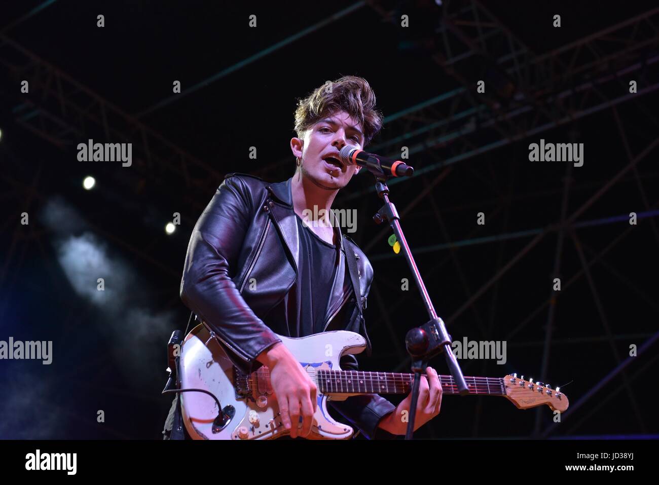 Napoli, Italy. 17th June, 2017. Stash Fiordispino of the Italian pop ...