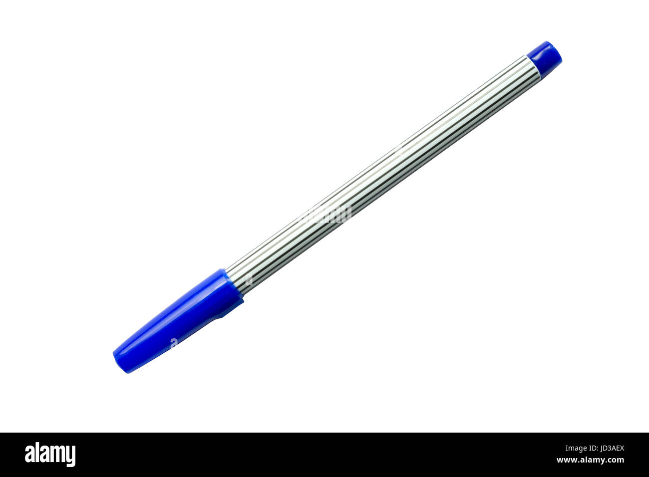 blue pen isolated on white background Stock Photo - Alamy