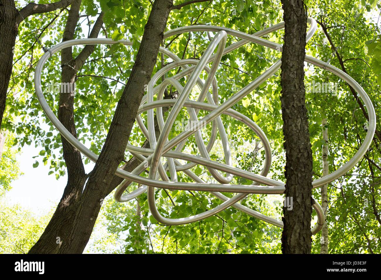 "Labyrinth" by Stuart Nielsen, on display at Franconia Sculpture Park ...