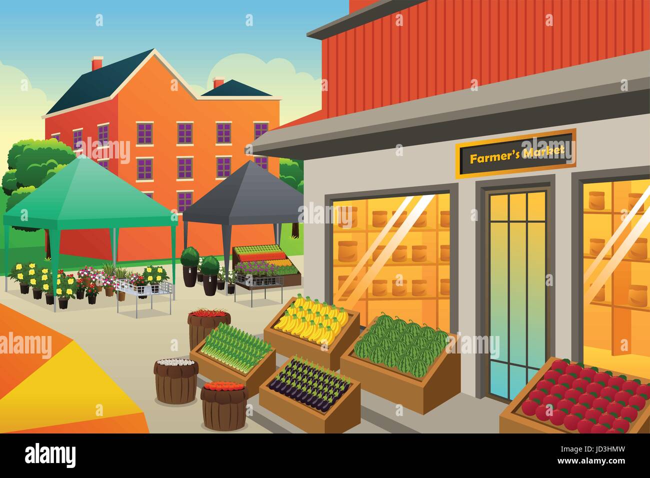 Market Images Vector
