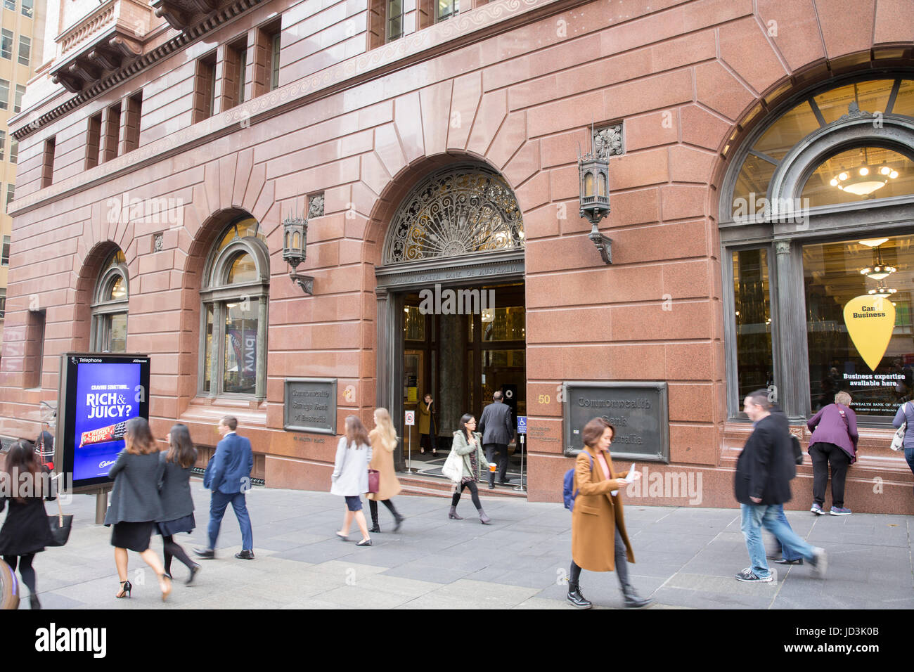 Commonwealth Bank of Australia in Sydney's Martin Place,Australia Stock ...