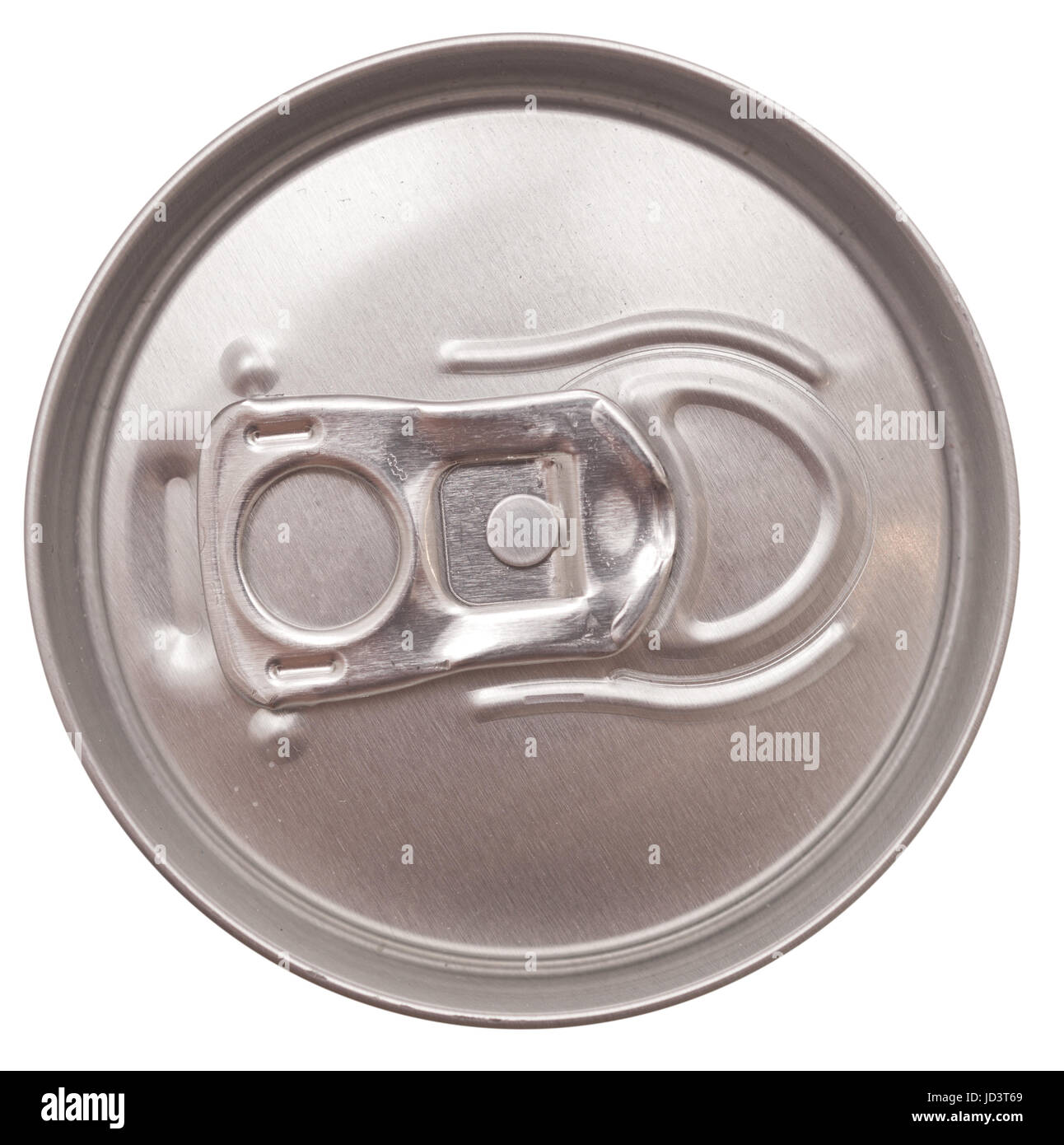 top view of aluminum can on white Stock Photo - Alamy