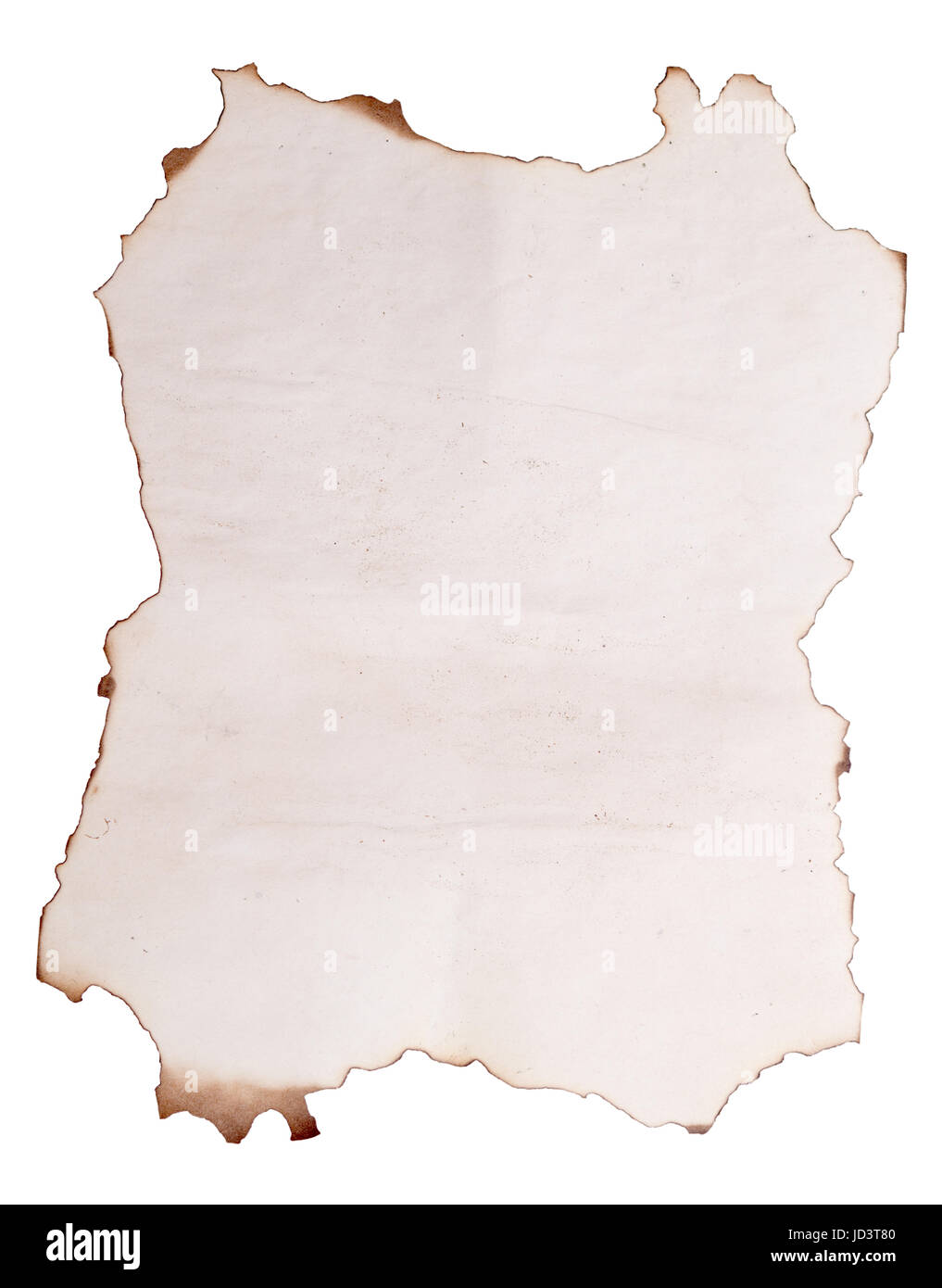 burnt paper isolated on white background Stock Photo - Alamy