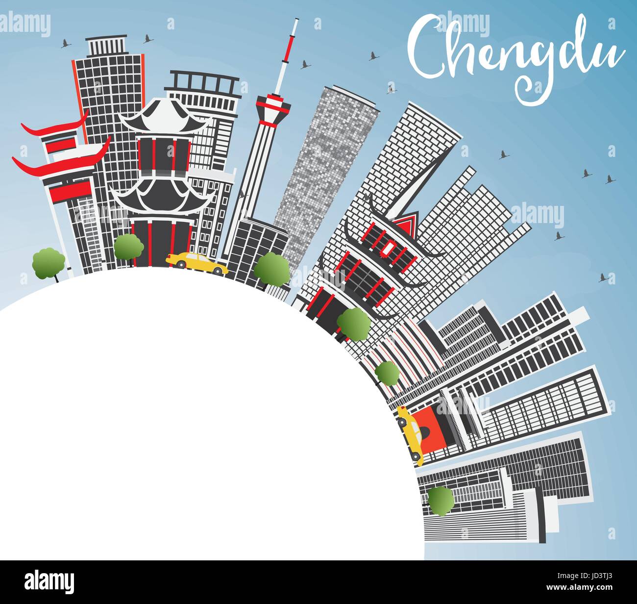 Sichuan architecture Stock Vector Images - Alamy