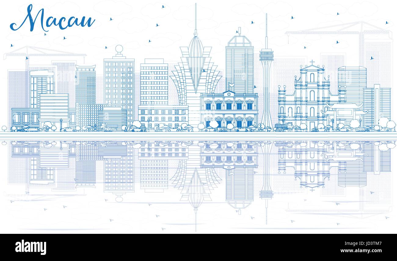Macau tower view Stock Vector Images - Alamy