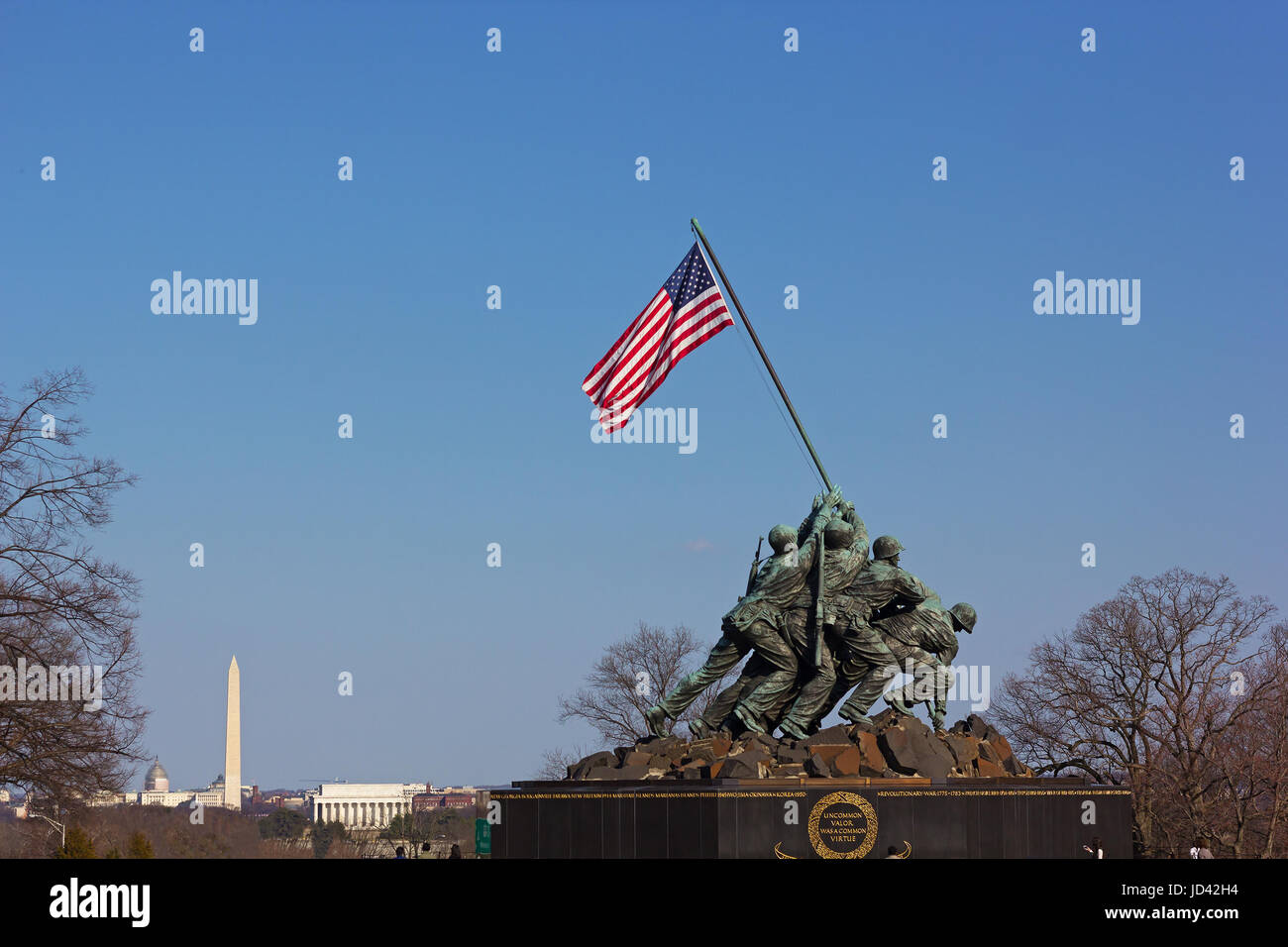 WASHINGTON DC, USA – MARCH 21, 2015: Marine Corps War Memorial at ...