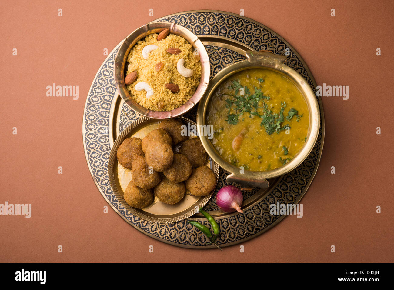 Dal bati churma hi-res stock photography and images - Alamy