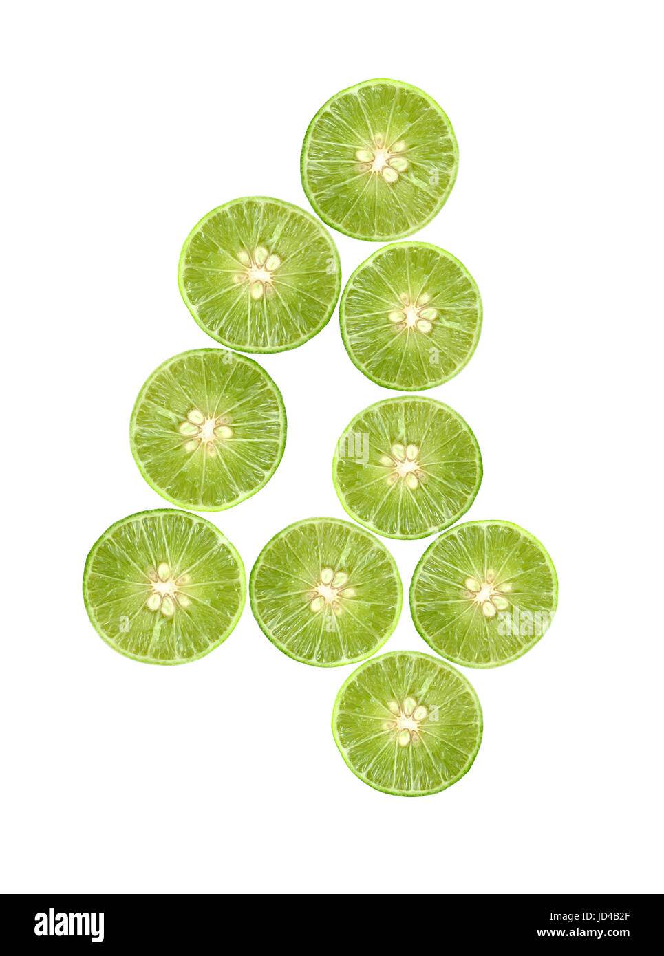 number 4 lime isolated Stock Photo - Alamy