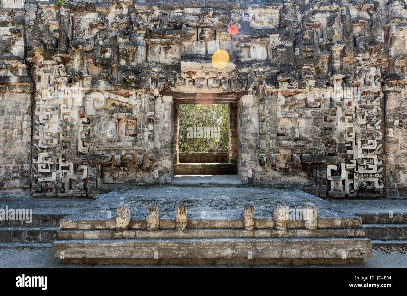 A picture of the Nohoch Mul pyramid in Coba Stock Photo - Alamy
