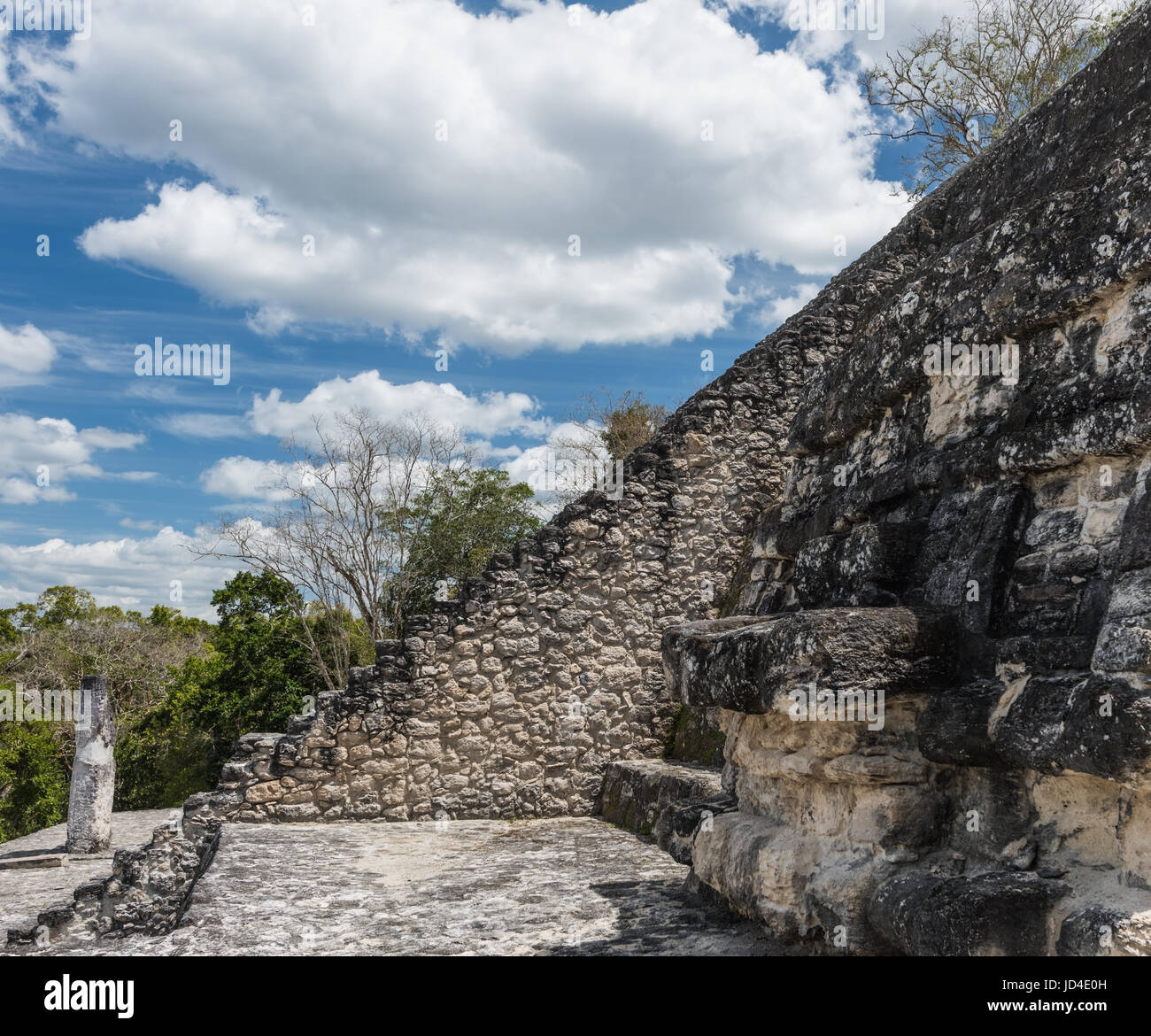 A picture of the Nohoch Mul pyramid in Coba Stock Photo - Alamy