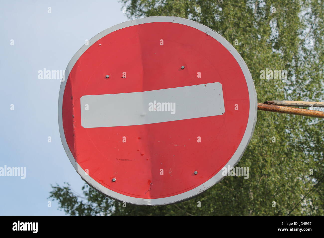 Car no entry road safety rules sign speed street traffic transport tree ...