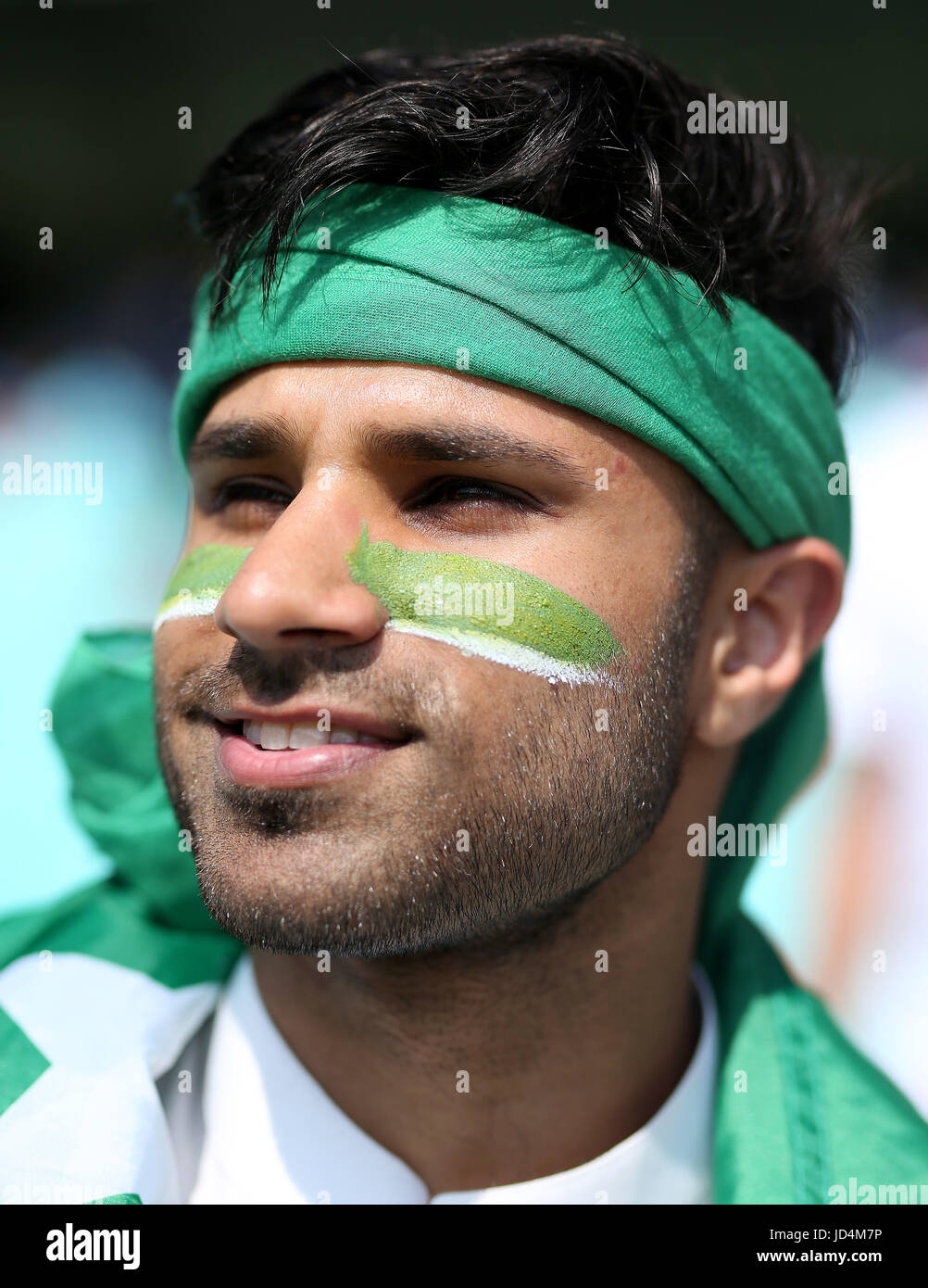 A Pakistan fan during the ICC Champions Trophy final at The Oval ...
