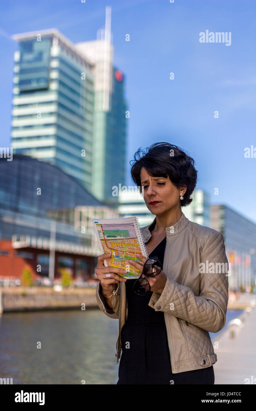 Amsterdam tourist map hi-res stock photography and images - Alamy