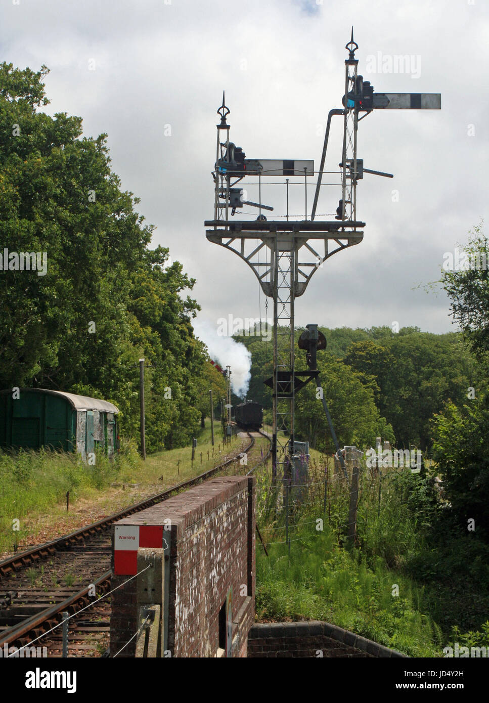 Railway bracket signals hi-res stock photography and images - Alamy