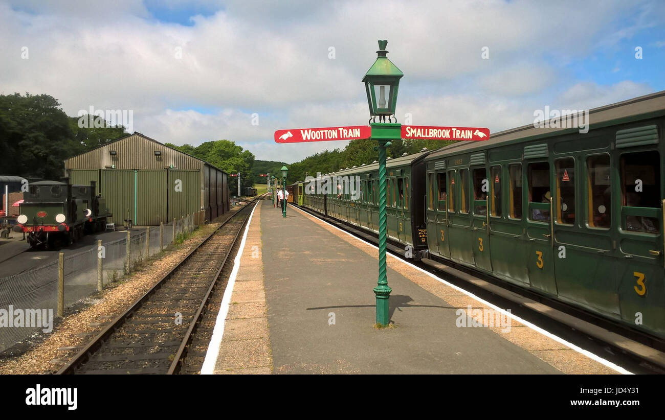 Isle of Wight Steam Railway Stock Photo - Alamy
