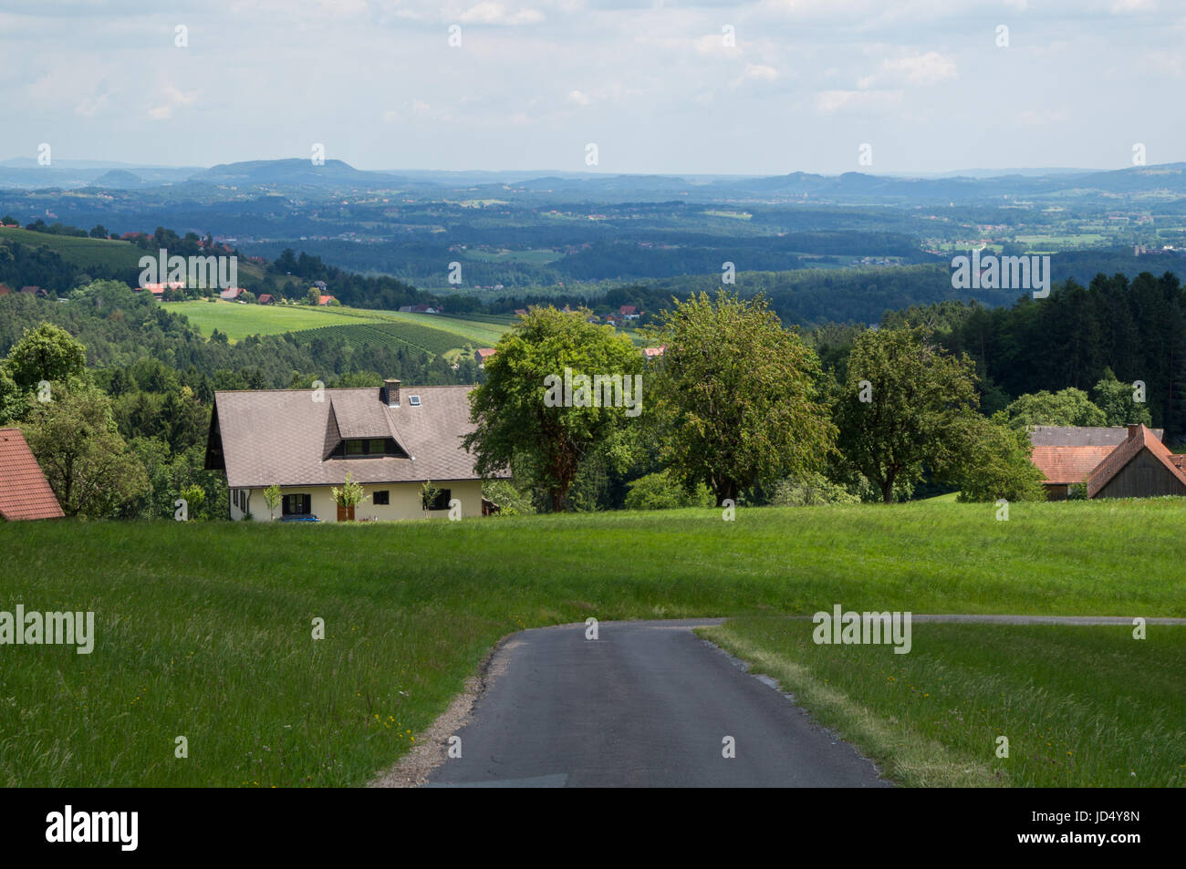 A view of a valley in southern Austria Stock Photo - Alamy