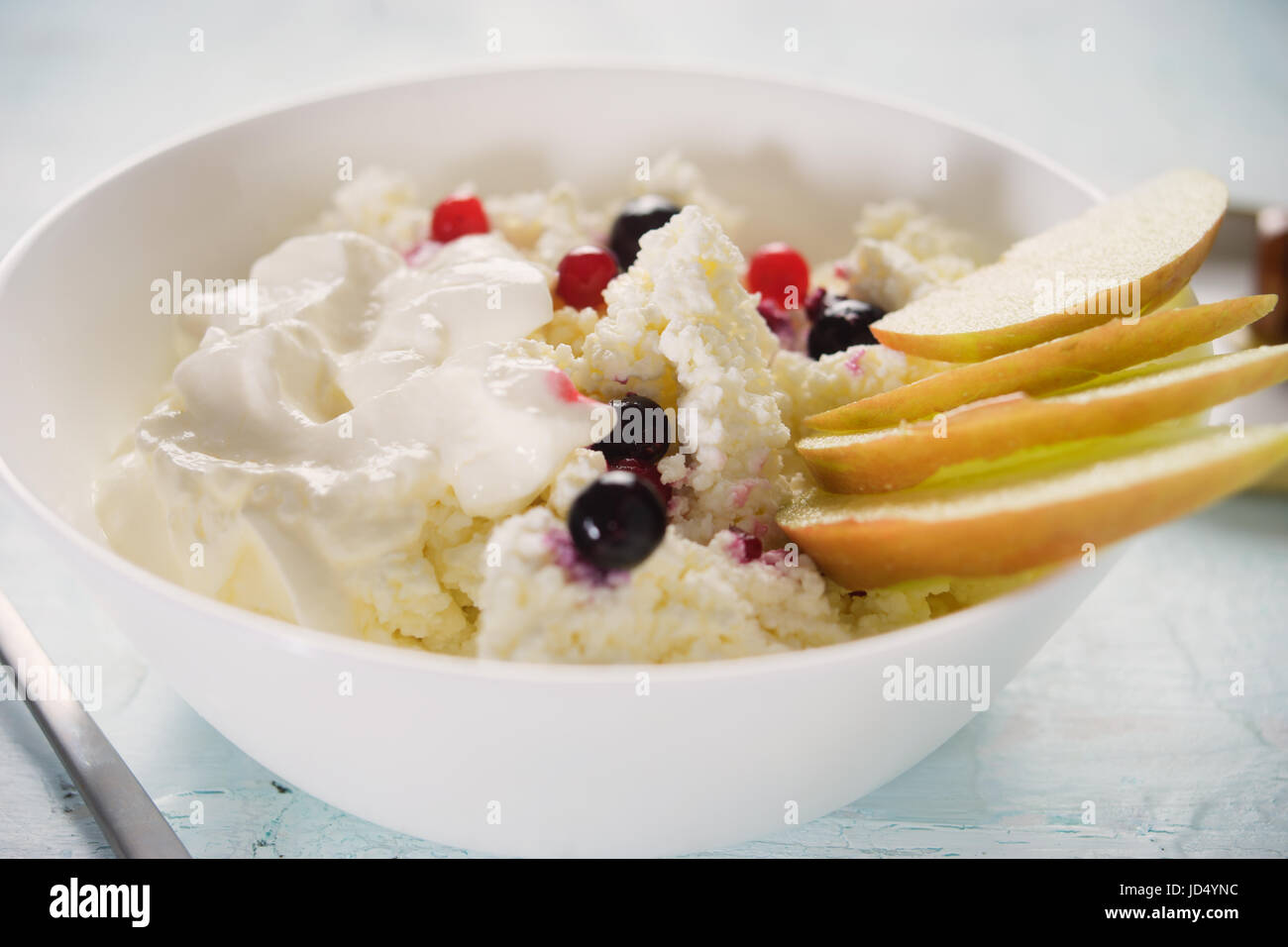 Traditional slavic sweet dish made of cottage sheese, sour cream and ...