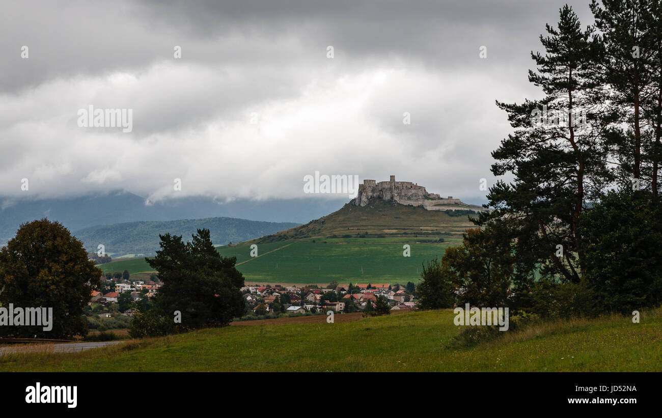 view of small country town. village scenes Stock Photo - Alamy