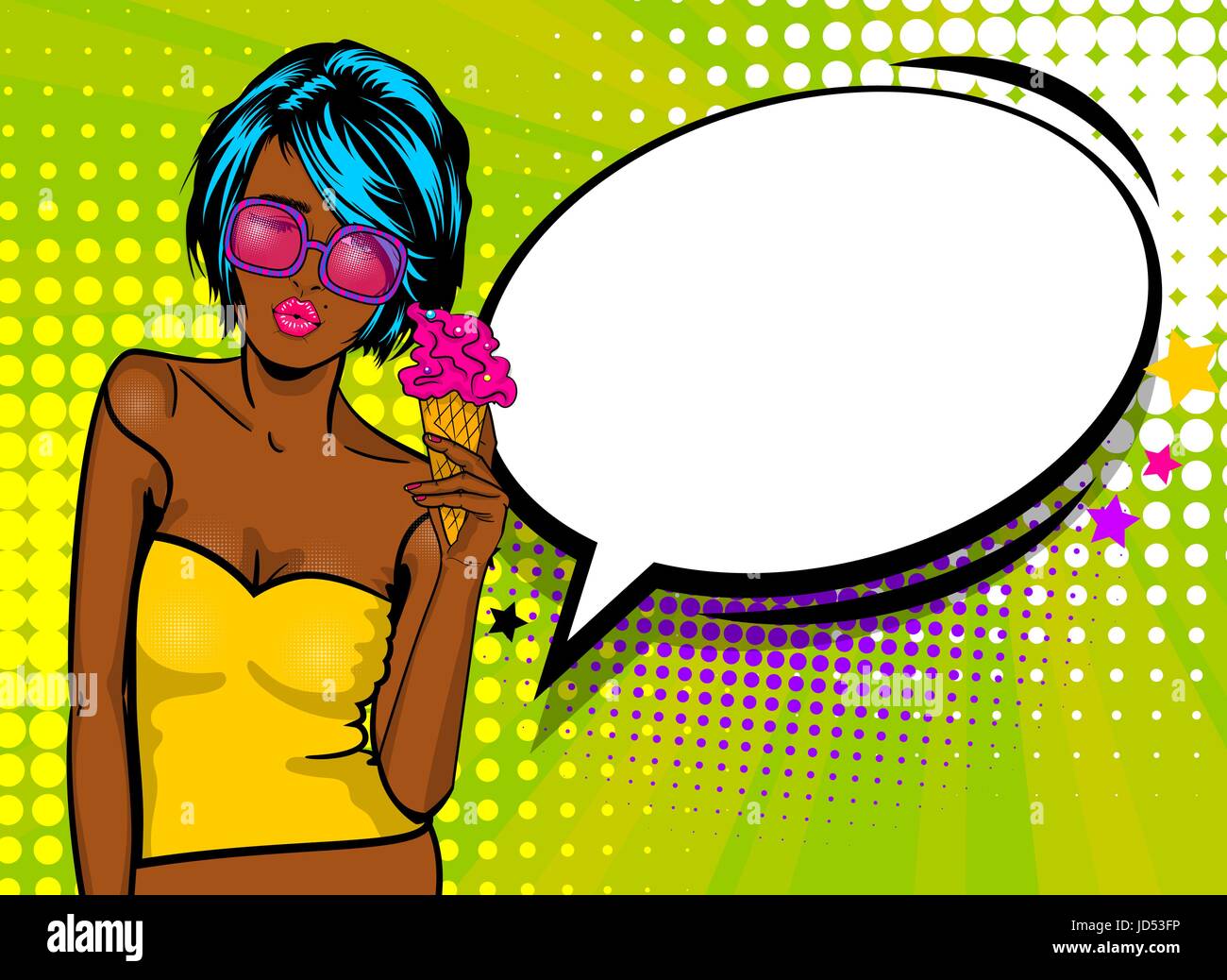 Cool black woman Stock Vector Images - Alamy