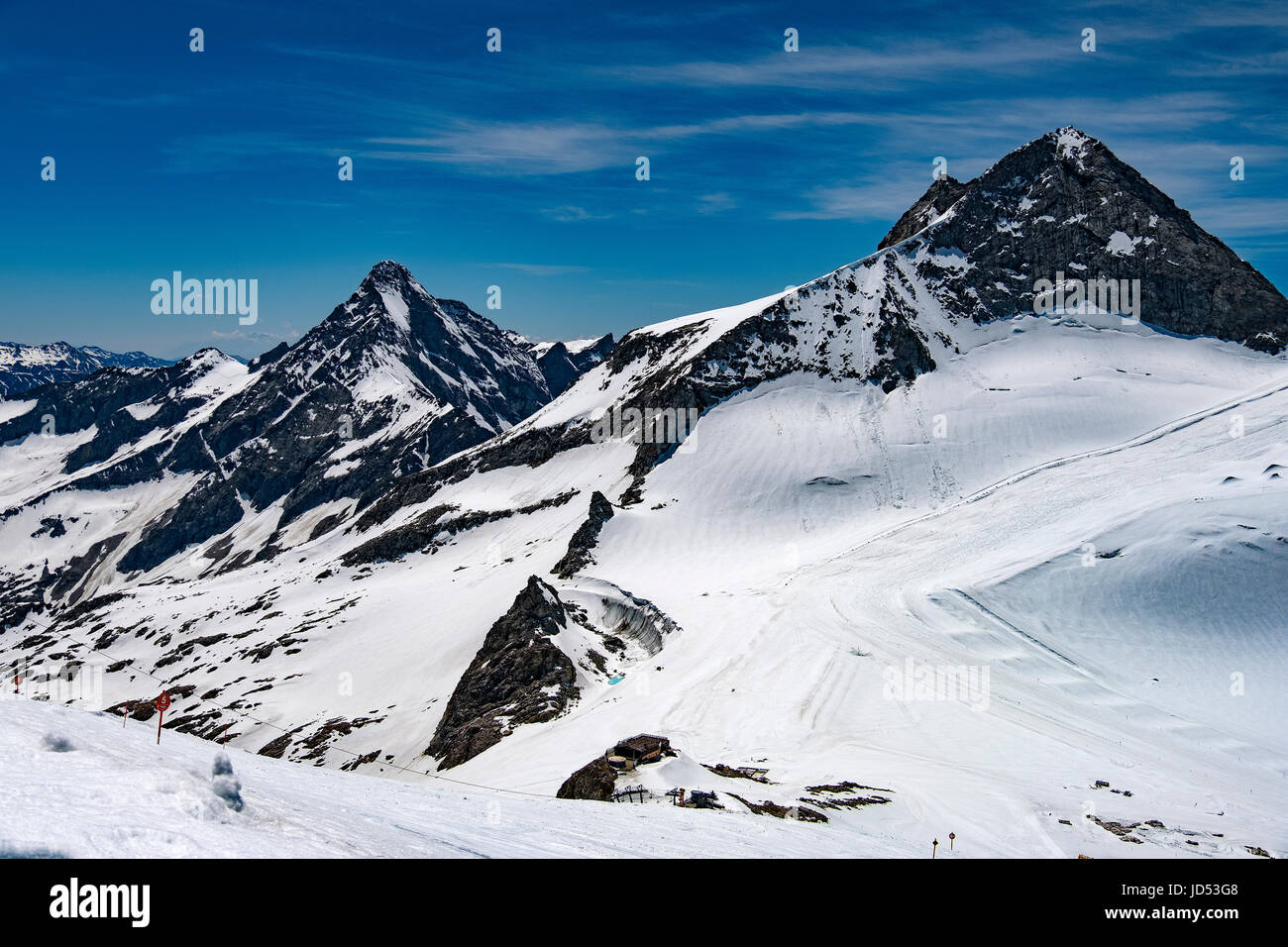 Views of the Hintertux Glacier Stock Photo - Alamy