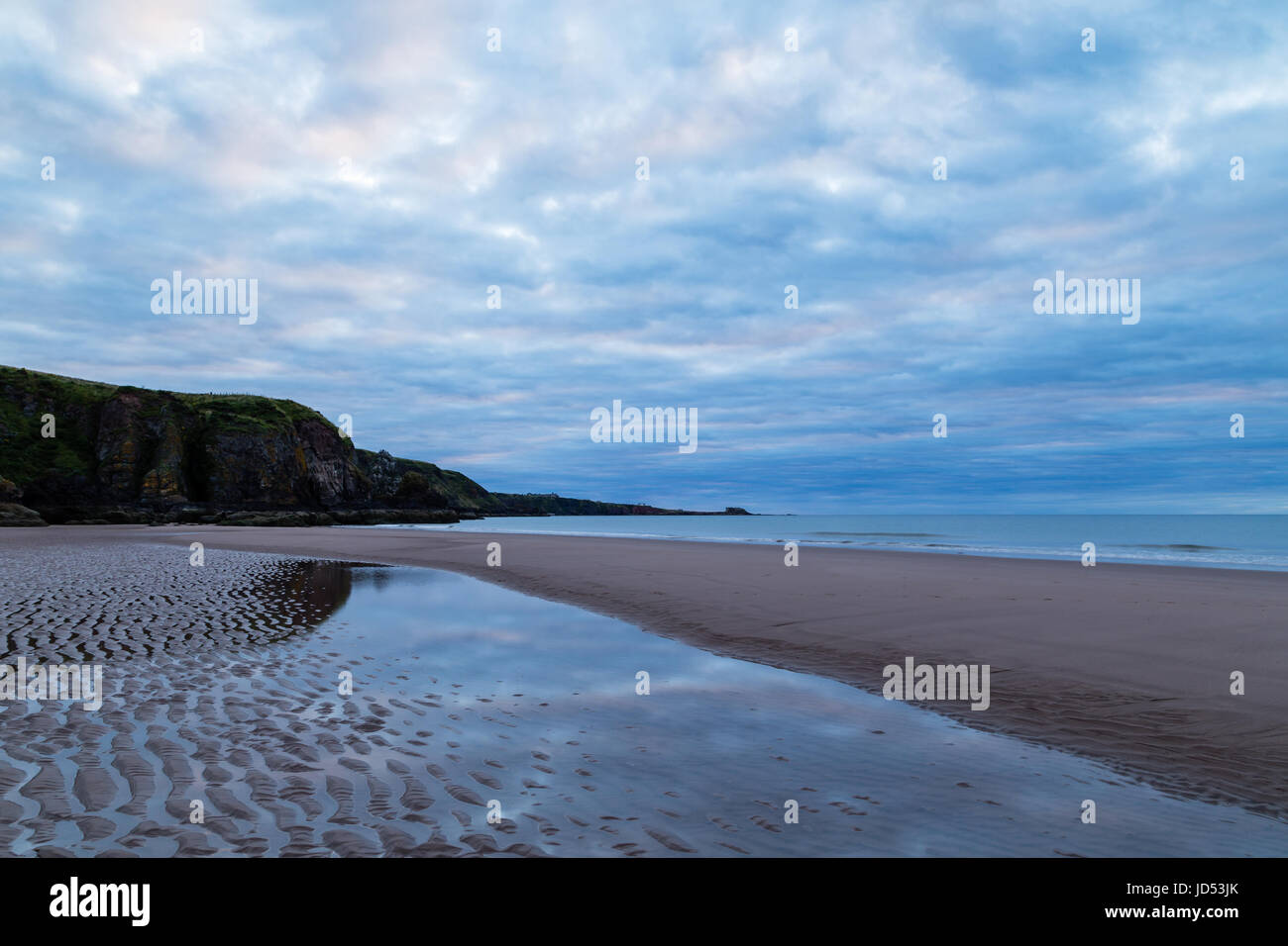 Early morning at Lunan Bay Stock Photo - Alamy