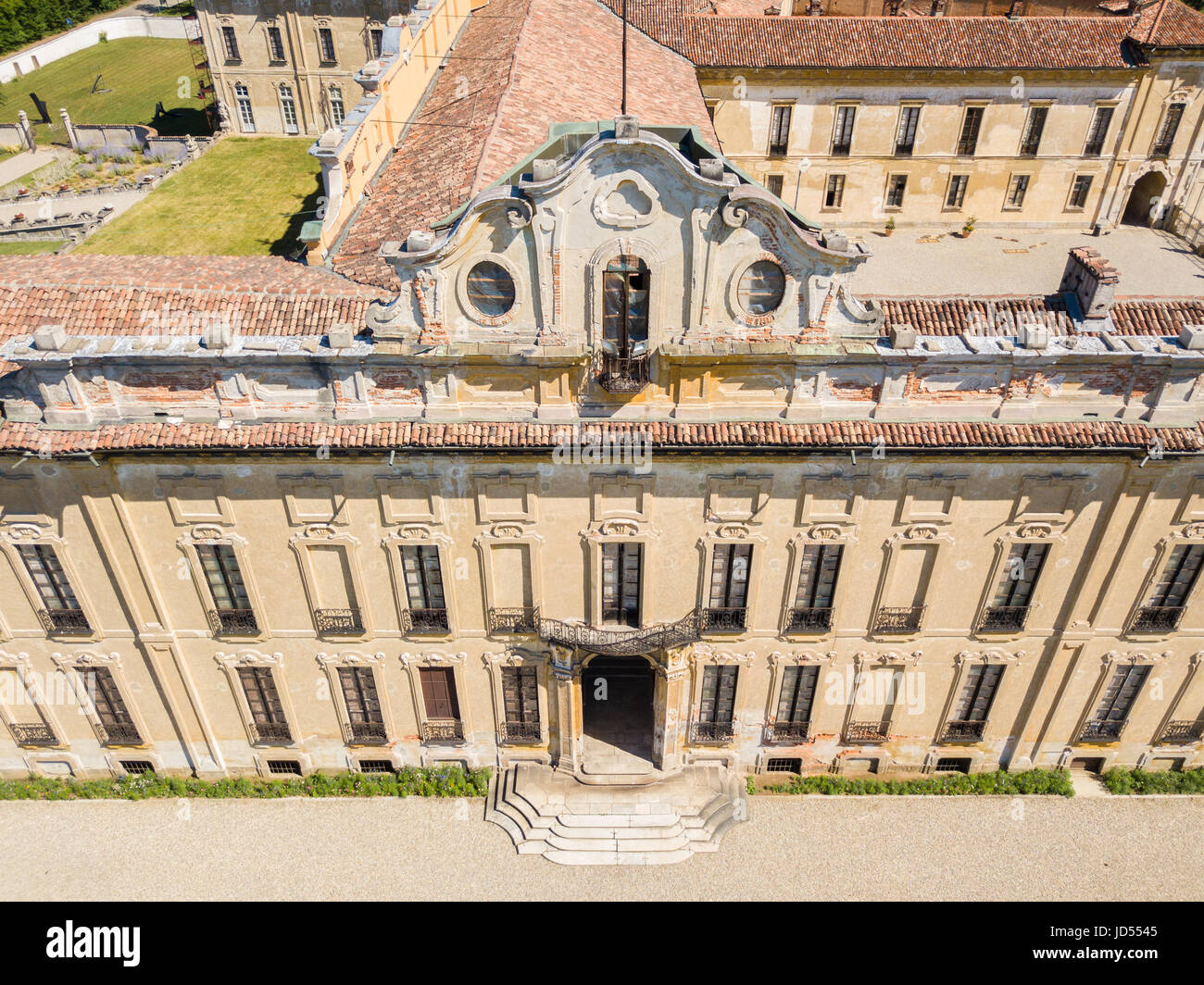 Villa Arconati, Castellazzo, Bollate, Milan, Italy. Aerial view of ...