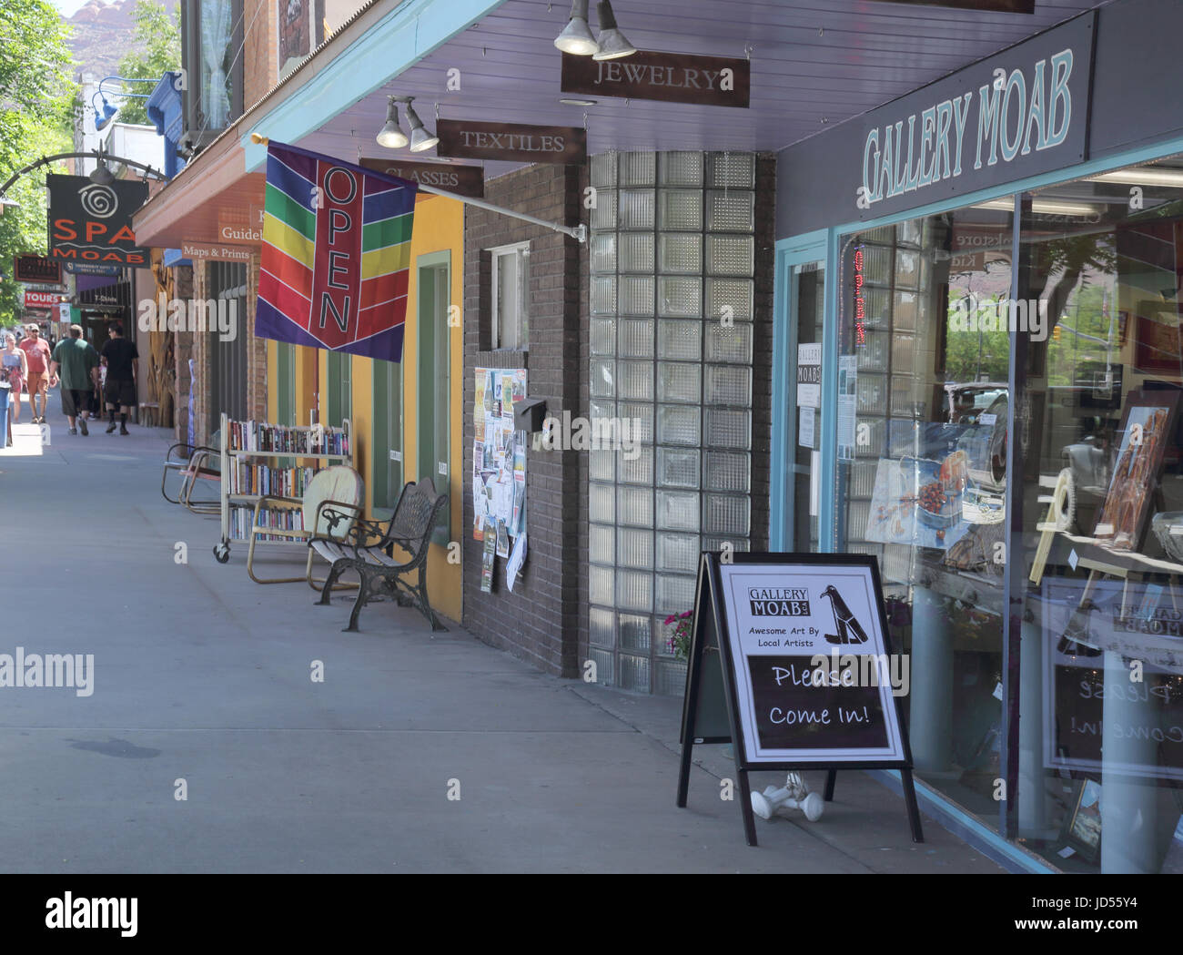 the old uranium mining town of moab in utah Stock Photo - Alamy