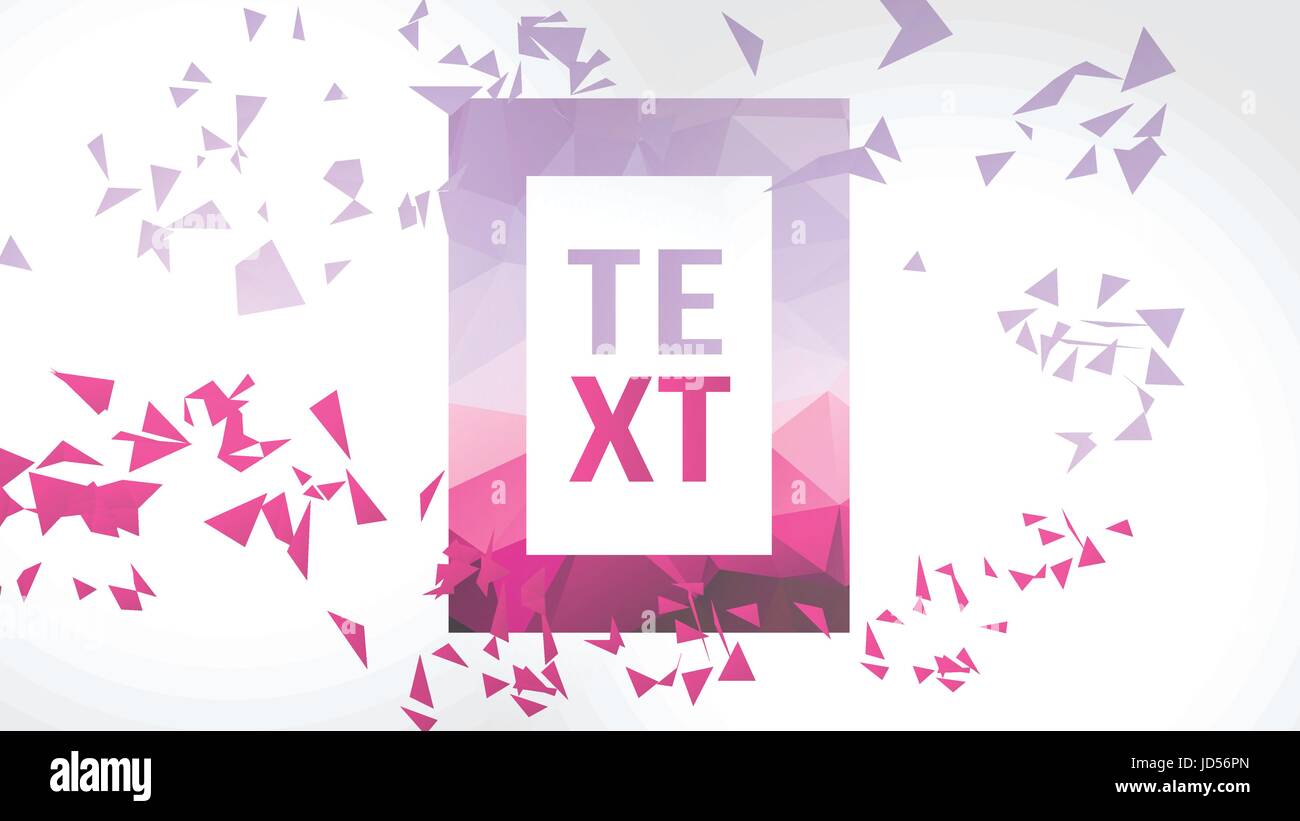 Modern Abstract Triangle Frame for text Art graphics - Vector ...