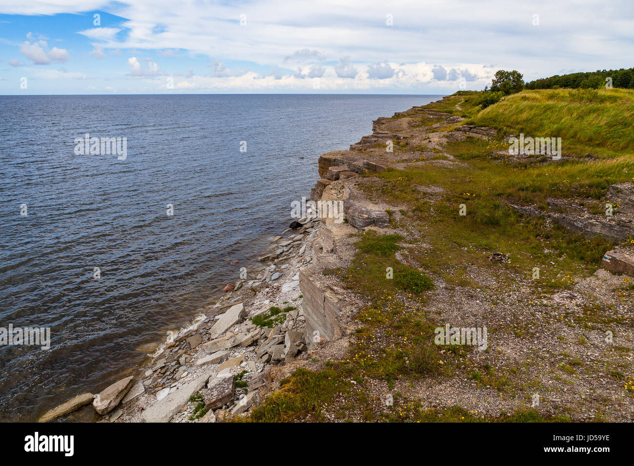 Cliffs at the coast in Paldiski, Estonia Stock Photo - Alamy