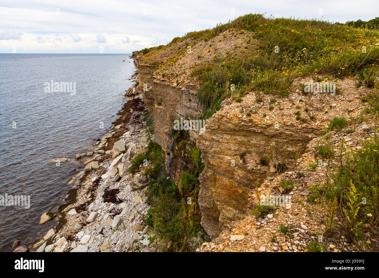 Cliffs at the coast in Paldiski, Estonia Stock Photo - Alamy