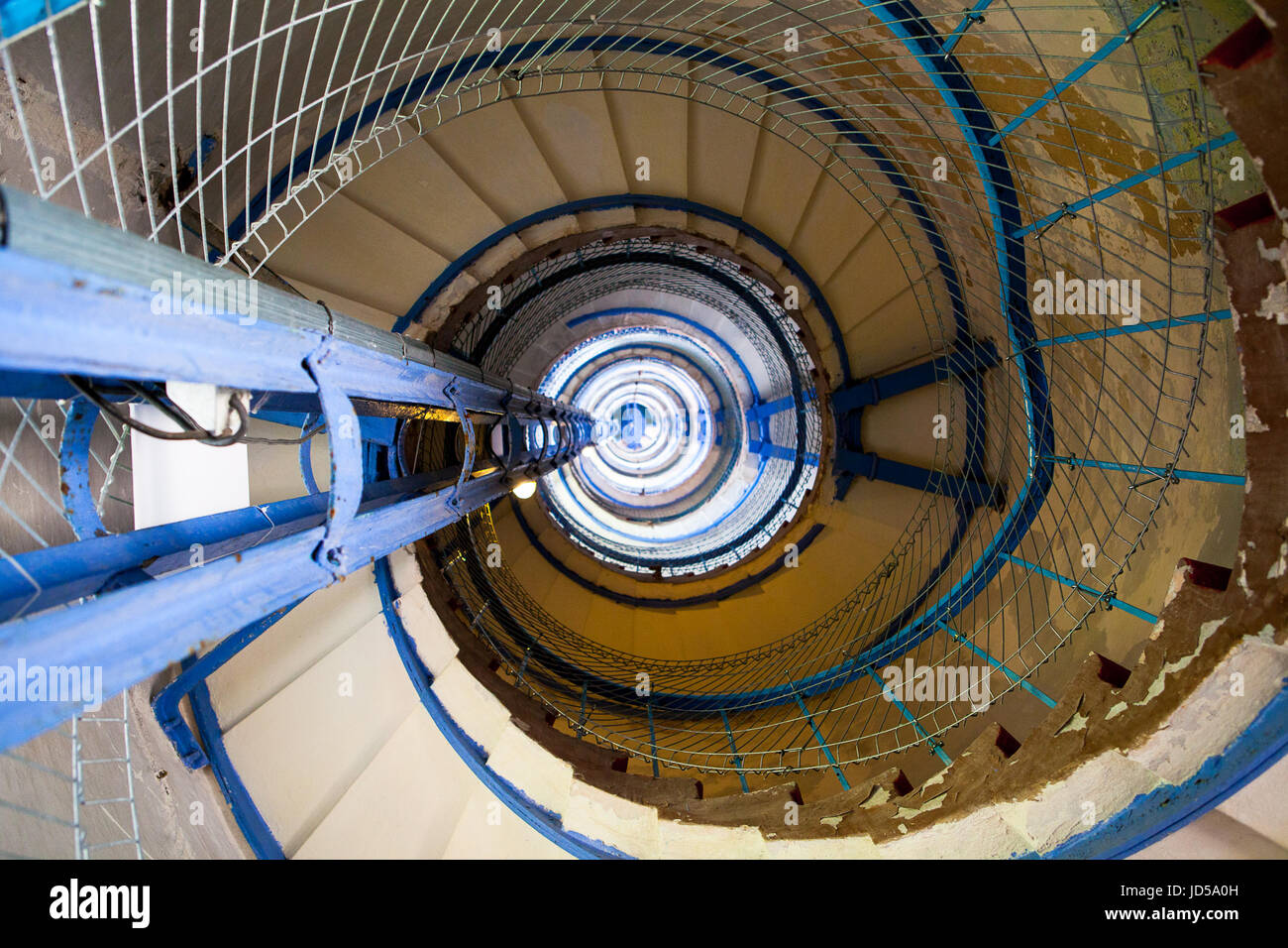 High old lighthouse staircase Stock Photo - Alamy