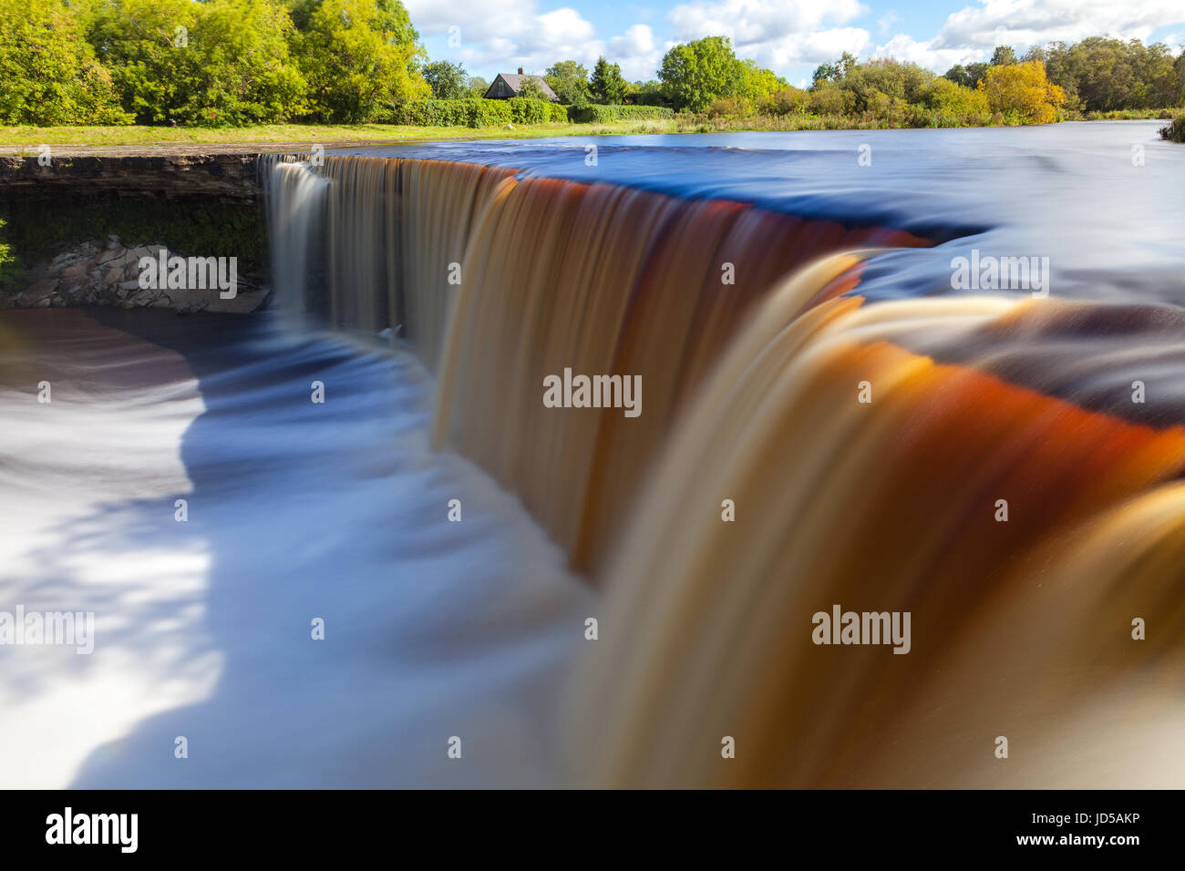 Jagala is the biggest waterfall in Estonia. Long exposure day shot ...