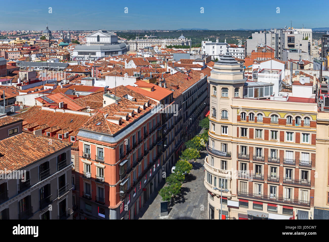 Madrid aerial view hi-res stock photography and images - Alamy