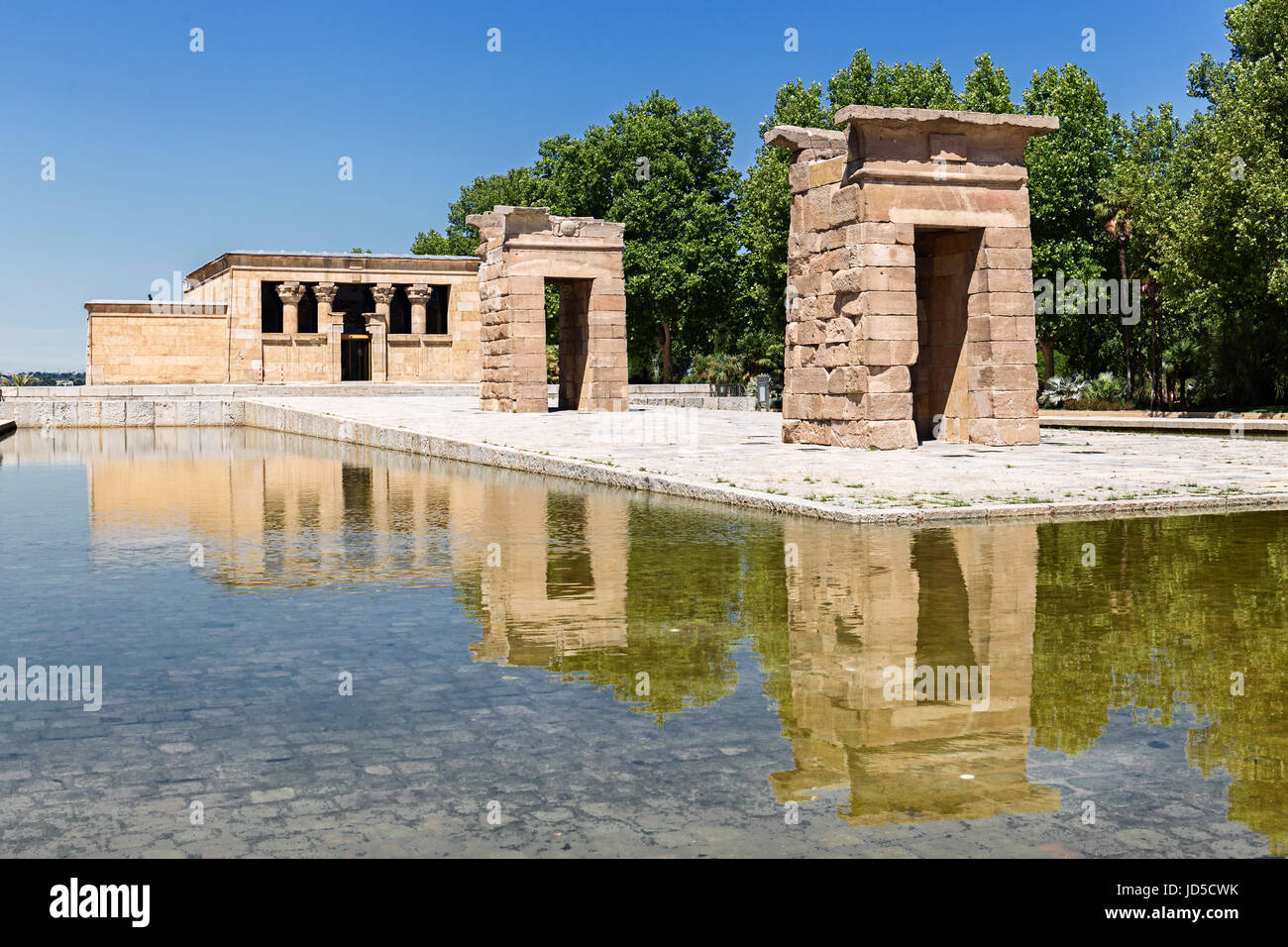 Temple of Debod in Madrid - Spain Stock Photo - Alamy