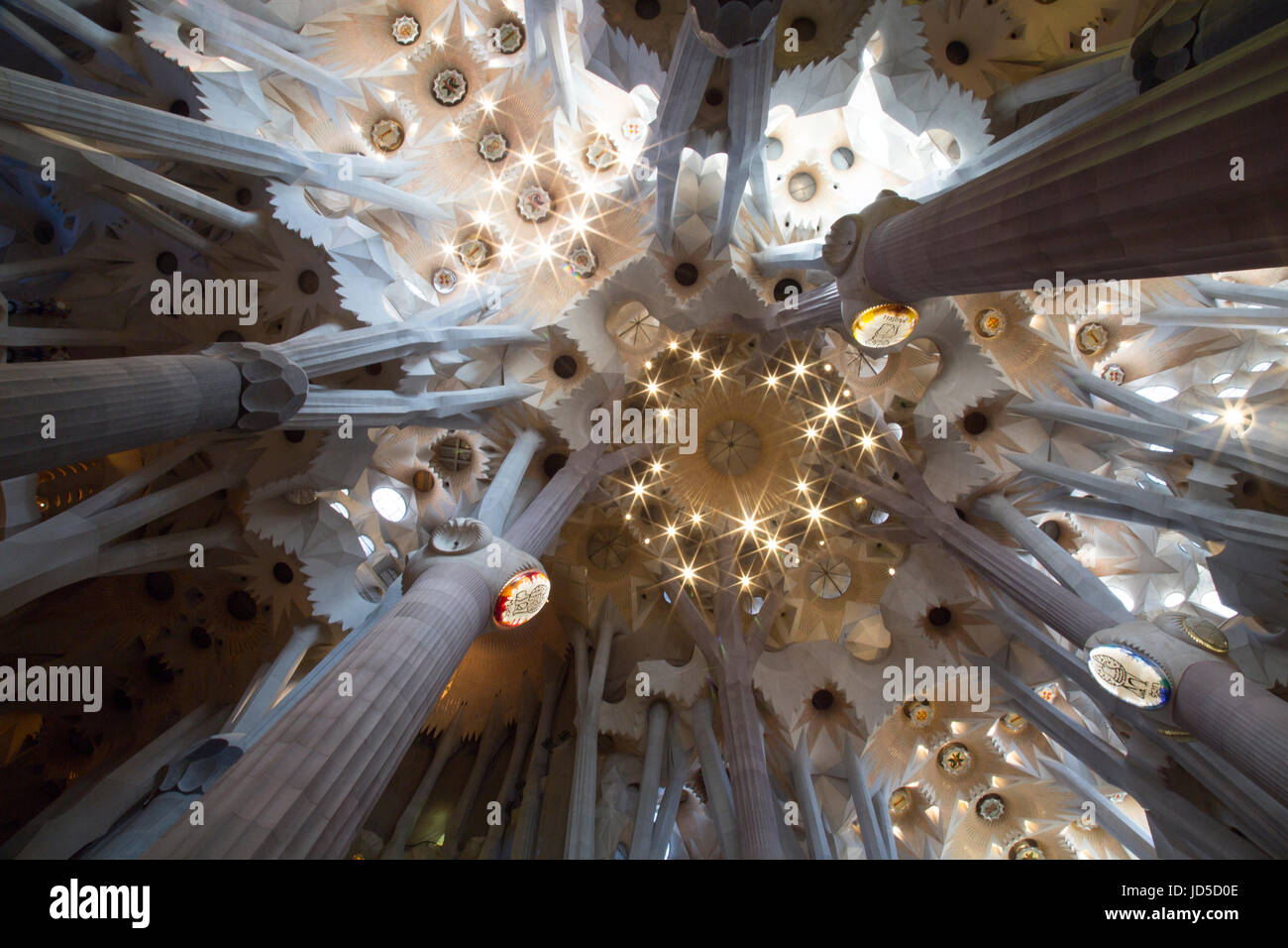 Stone columns sagrada familia hi-res stock photography and images - Alamy